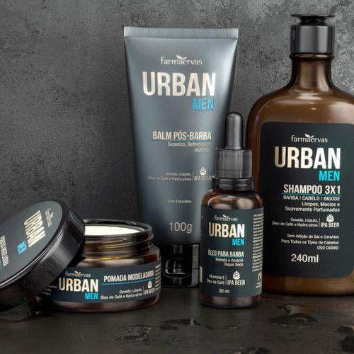 Farmaervas Kit Barba Urban Mene - 4 produtos - Shampoo para Barba ...