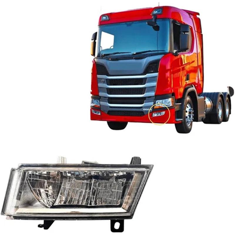 Farol Auxiliar Led Inferior Scania NTG 2019 Acima - 2552714 L/Esquerdo ...