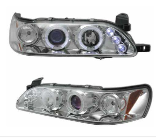 Farol Projector Angel Eyes Leds Toyota Corolla 93-97 Cromo - o Par ...
