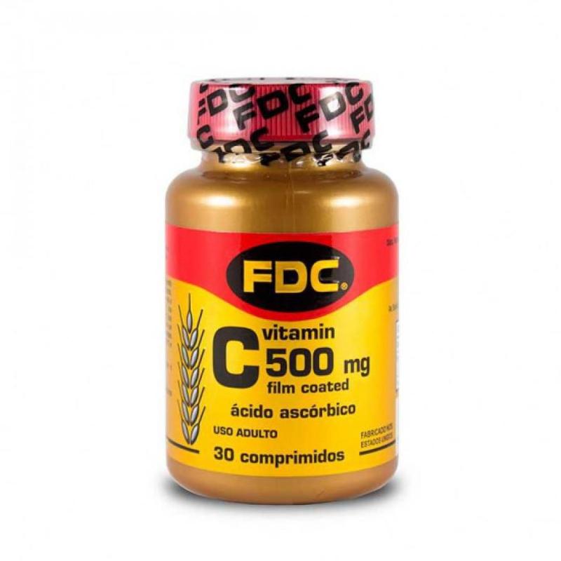 FDC Vitamina C 500mg - 30 comprimidos - Vitaminas A-Z - Magazine Luiza