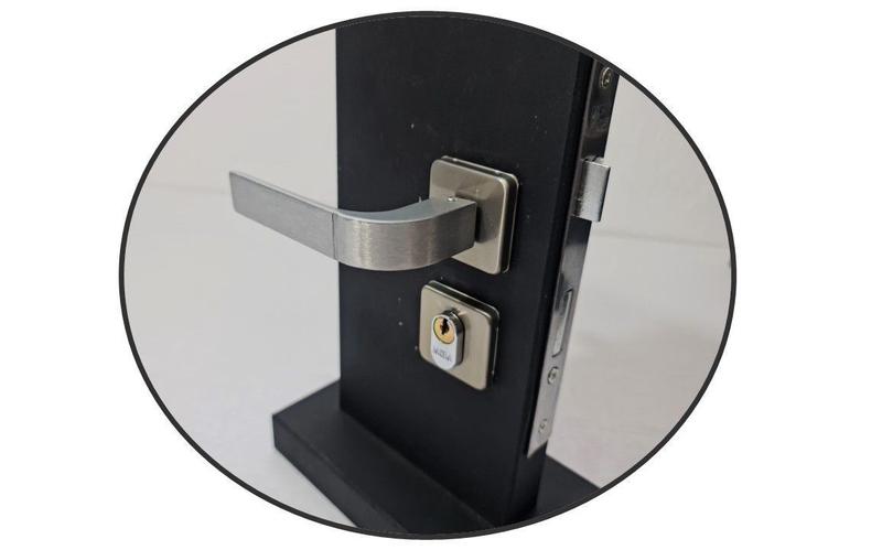 Fechadura Para Porta Externa Modena Alumínio Mgm - Fechadura Interna ...