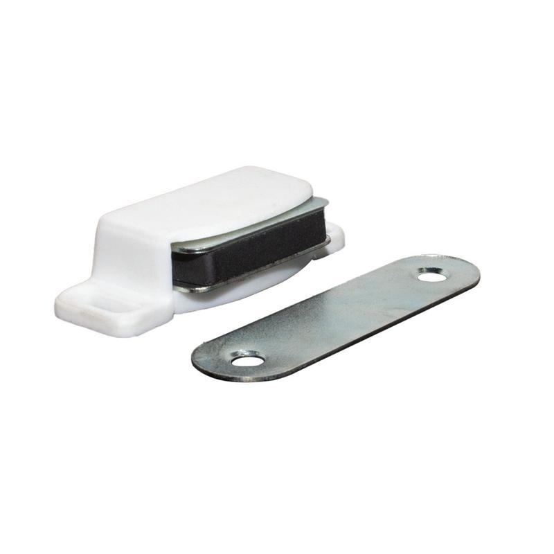 Fecho Magnético Branco Para Portas De Armários Sem Chapa - Bigfer ...