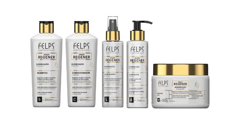 Felps Inner Regener Kit Completo 5 Produtos - Óleo Capilar - Magazine Luiza