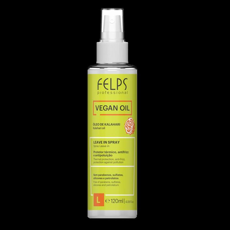 Felps Profissional - Leave In Spray Kalahari Vegan Oil 120ml - Leave in ...