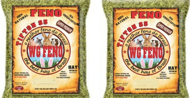 Feno De Tifton 85 Original Super Premium Para Roedores 2 x 1 KG - WG ...
