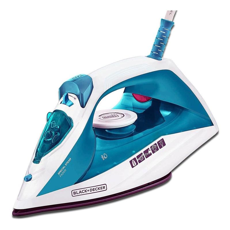 Ferro De Passar Roupas A Vapor Eletrico Black Decker Leve Cor Azul e ...