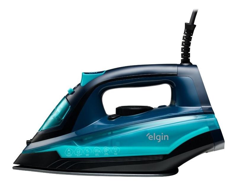 Ferro De Passar Roupas A Vapor Iron Steam Pro - Elgin 127v Cor Azul ...