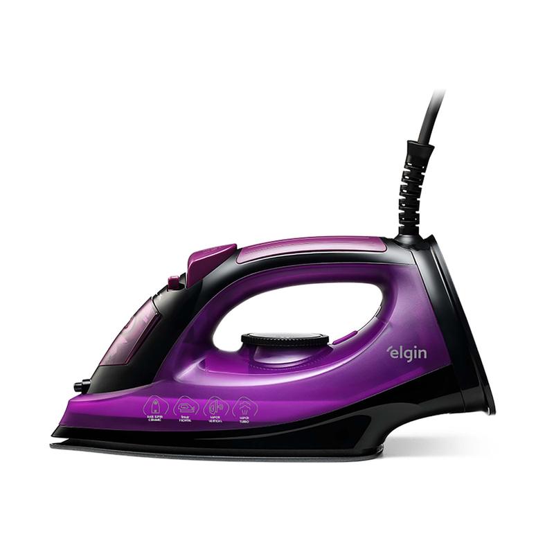Ferro Passar Roupas À Vapor 5 Temperaturas Light Elgin 127v Cor Roxo ...