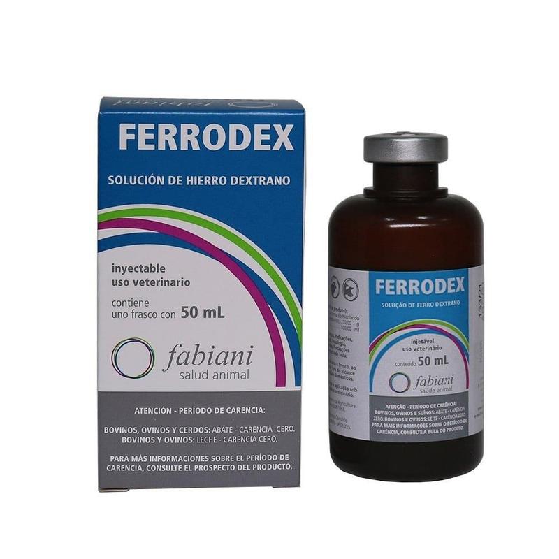 Ferrodex Fabiani Injetável 50ml - J.A - Vitaminas e Suplementos para ...