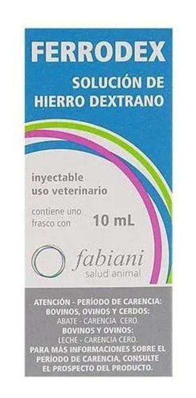 Ferrodex Injetavel 10ml - Fabiani - Vitaminas e Suplementos para Pet ...