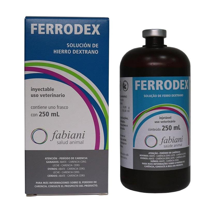 Ferrodex Injetável Fabiani 250ml - J.A - Vitaminas e Suplementos para ...