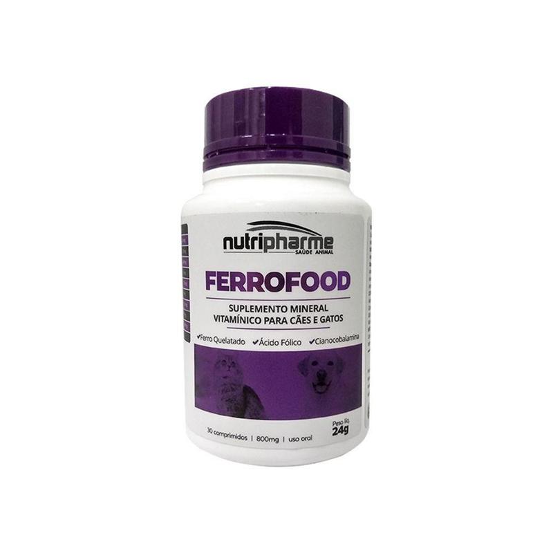 Ferrofood Suplemento Mineral Vitamínico para Cães e Gatos - 30 ...