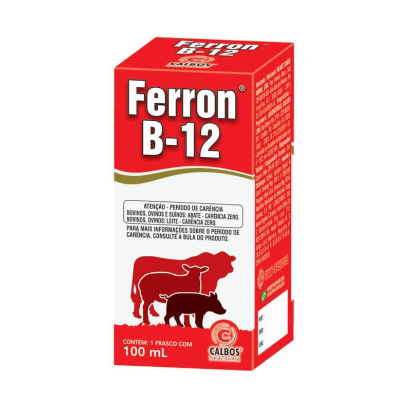 Ferron B12 100mL Trata Anemia Falta Ferro Calbos - Vitaminas A-Z ...