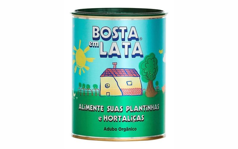 Fertilizante Adubo Orgânico Bosta Em Lata Plantas Horta 500g - Adubo ...