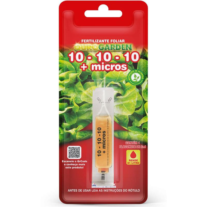 Fertilizante Foliar Balanceado 10-10-10 + Micros Mini Dose 5ml ...
