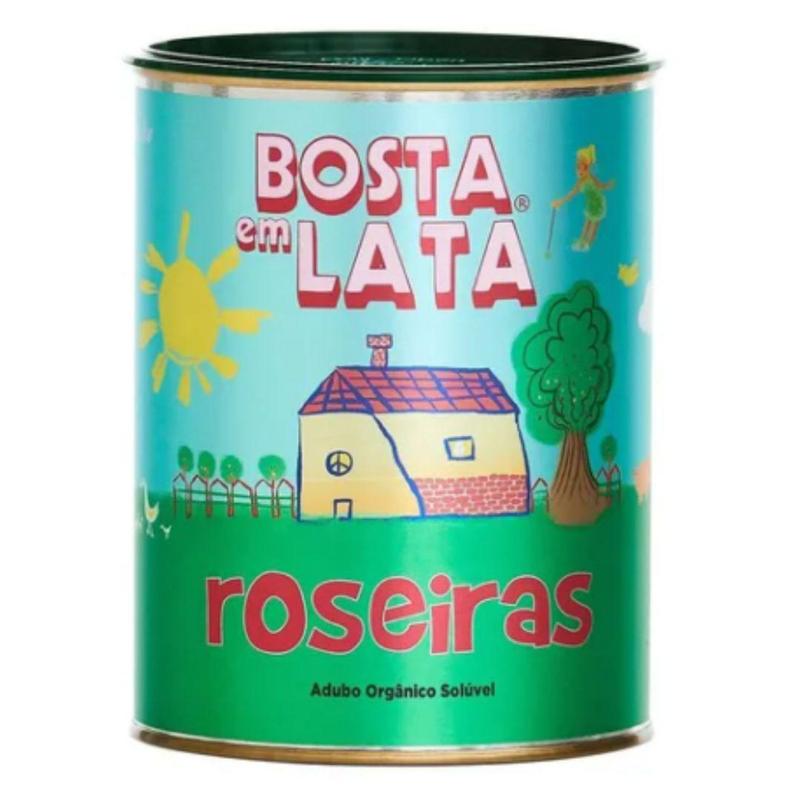 Fertilizante Orgânico Bosta Em Lata Roseiras - 400 G - Adubo para ...