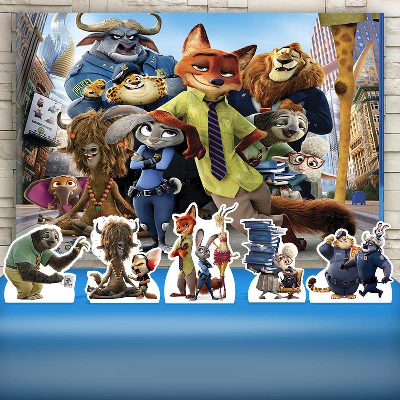Festa Aniversário Zootopia Decoração Cenários Kit Prata - Impakto ...