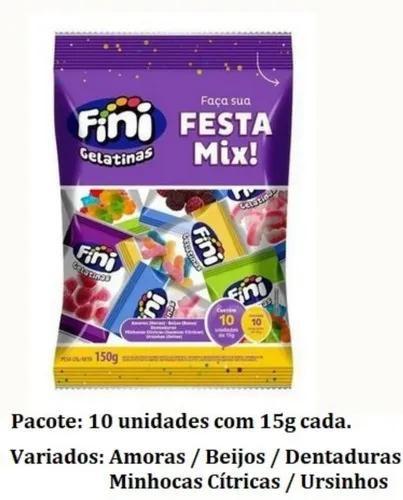 Festa Mix Fini Balas Variadas Original Mini Pacotinhos - Nfe - Balas ...