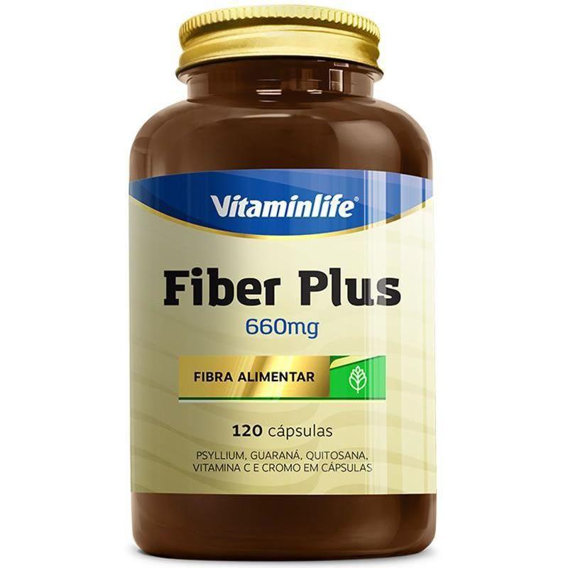Fiber plus 120 cápsulas - vitamin life - Betacaroteno - Magazine Luiza