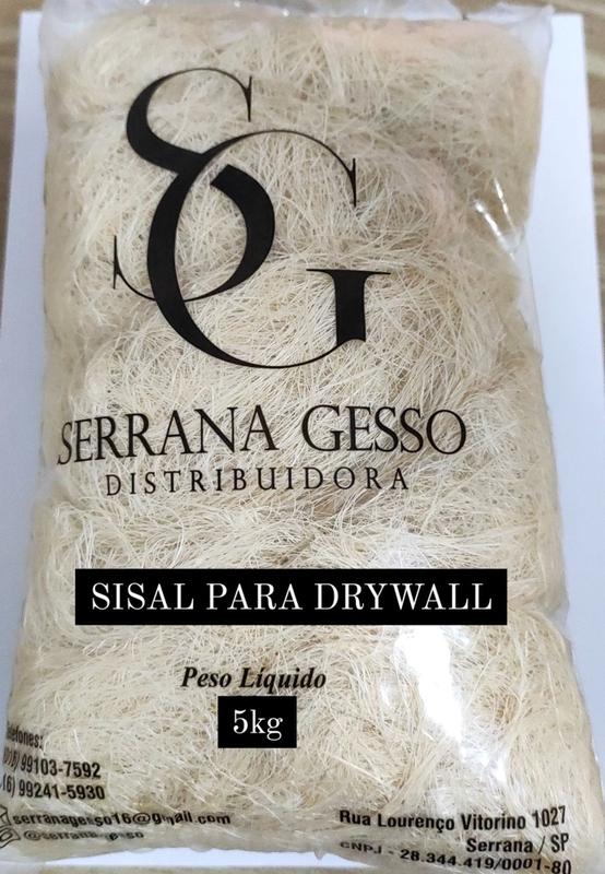 Fibra de Sisal 5kg - Serrana Gesso - Corda de Sisal - Magazine Luiza