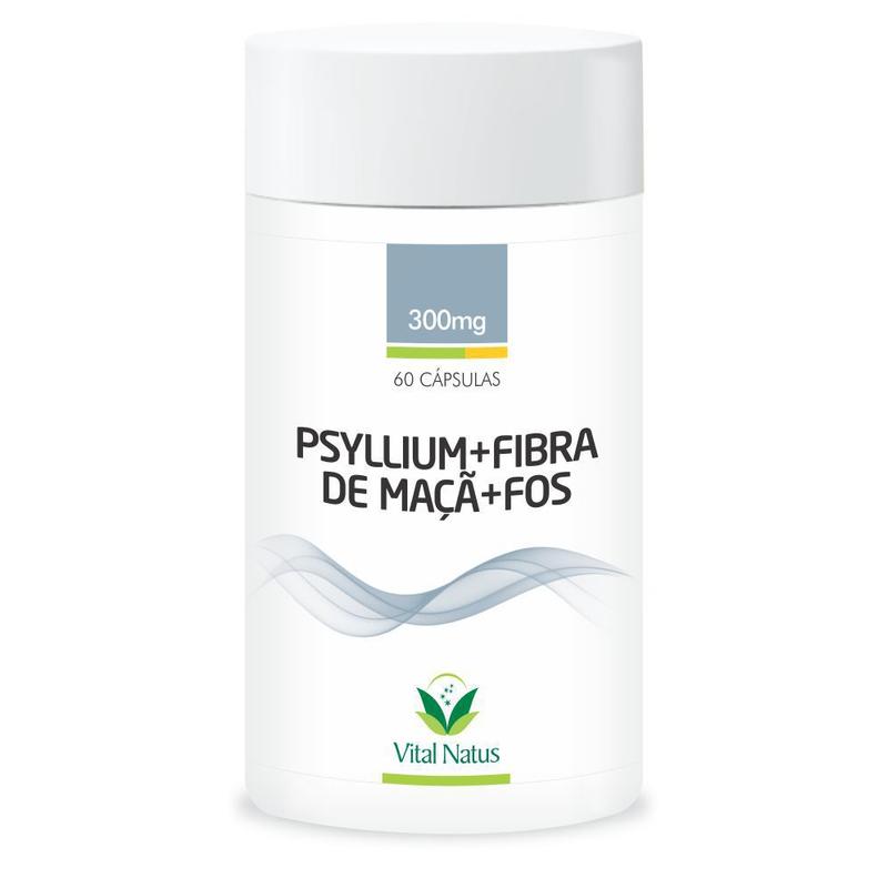 Fibras Vitalnatus c/ Psyllium + Fibra de Maçã + FOS (Prebióticos) - 60 ...