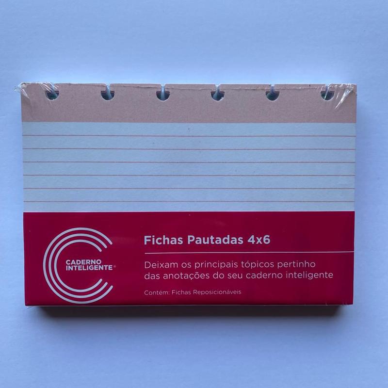 Ficha Coloridas 5 cores 4x6 180g Pautadas c/50 fichas - CADERNO ...