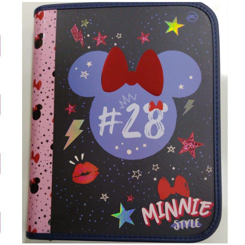 Fichario Argolado DAC Minnie Style com ziper - Fichário Escolar ...