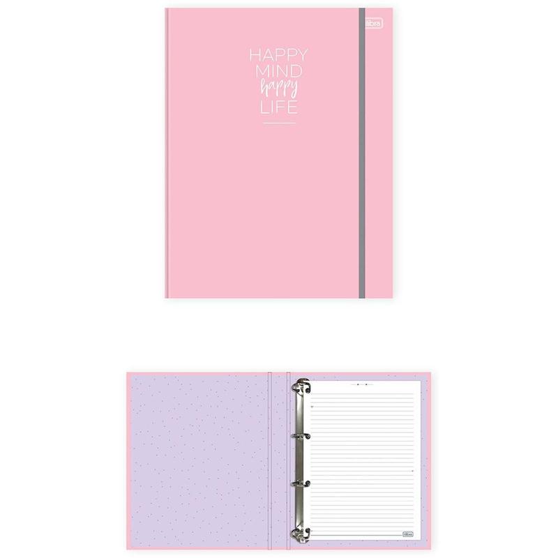 Fichario Cartonado Happy 80fls. C/elastico Tilibra Unidade - Fichário ...