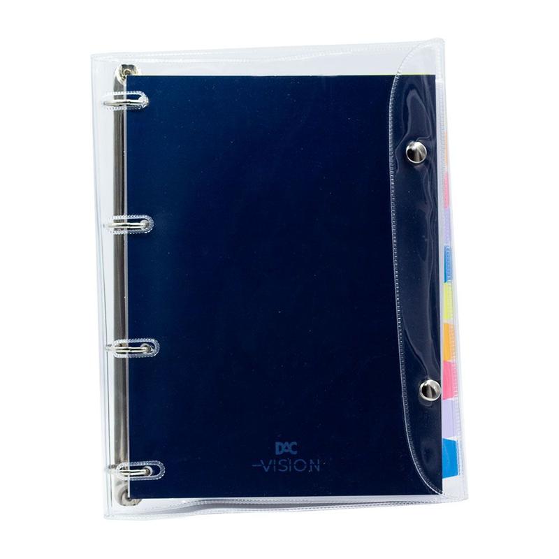 Fichário Universitário Dac com Capa Cristal 192F Vision Azul - Fichário ...