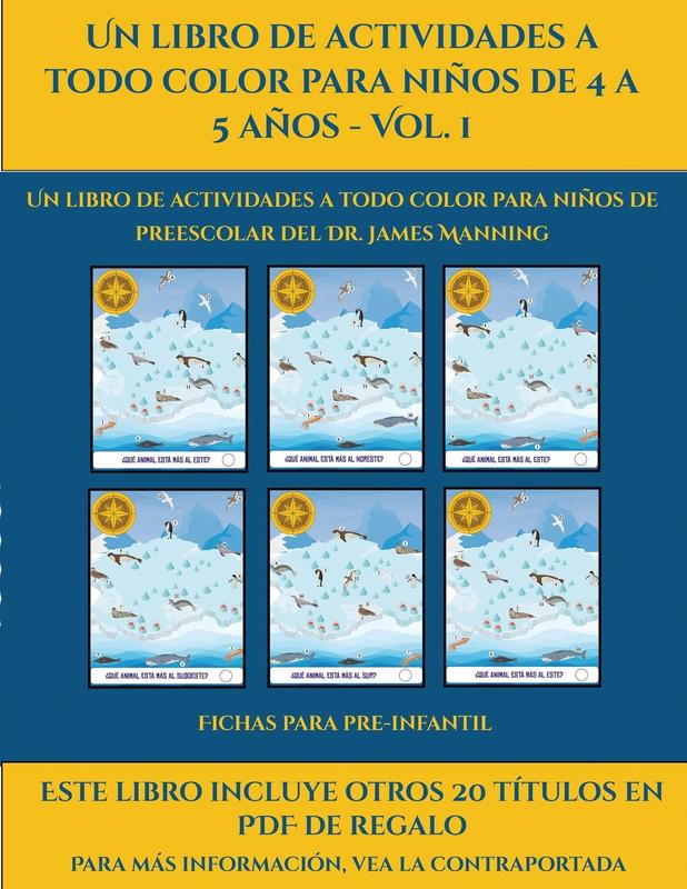 Fichas para pre-infantil (Un libro de actividades a todo color para ...