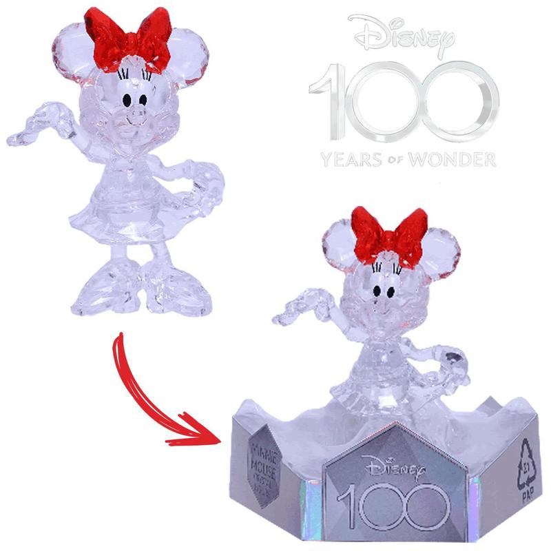 Figura Disney 100 Anos Boneca Minnie Mouse Crystal - Fun Divirta-se ...