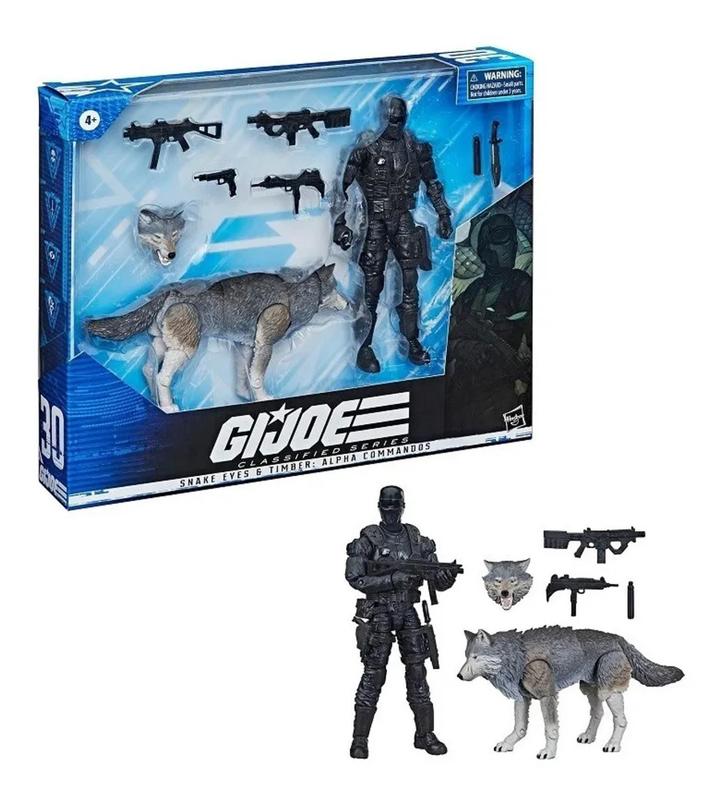 Figura gi joe classified series snake eyes e timber - 15 cm - HASBRO ...