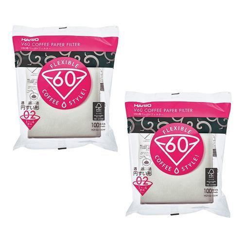 Filtro Branco Coador Hario V60 Número 02 C/200 Unidades - Filtro de ...