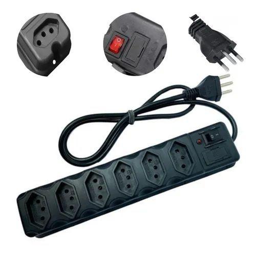 Filtro de linha plastico novo padrão 6 tomada - 1 metro - SDTRONIC ...