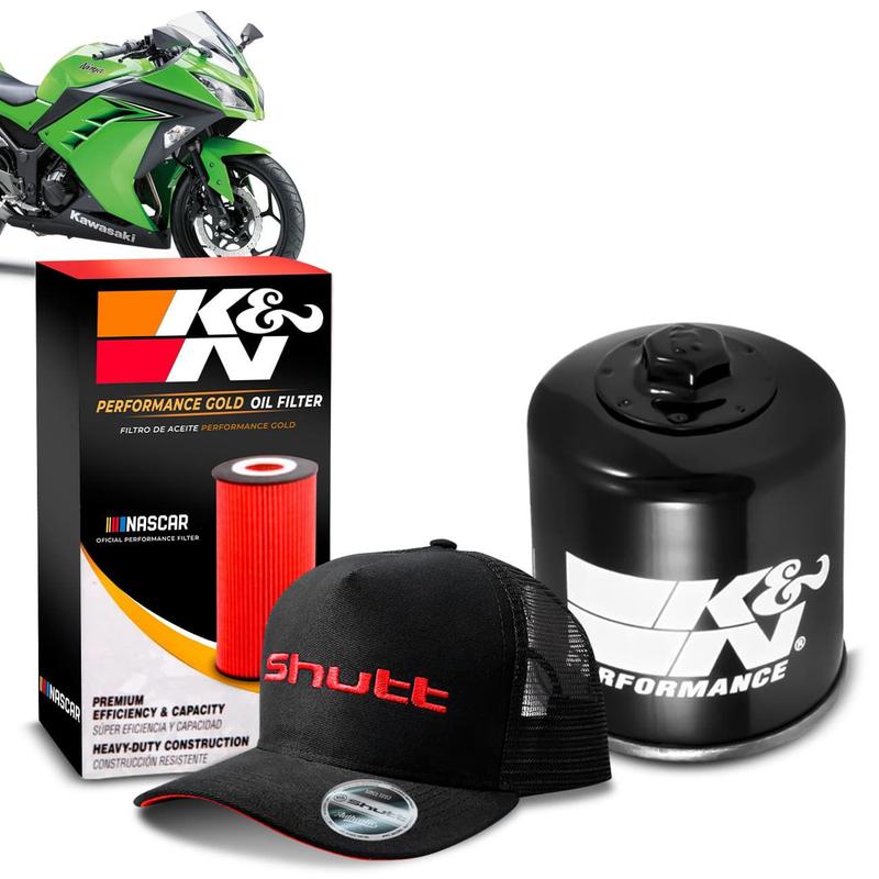 Filtro de Óleo para Motos K&N Kawasaki Ninja Versys Vulcan Yamaha V-MAX ...