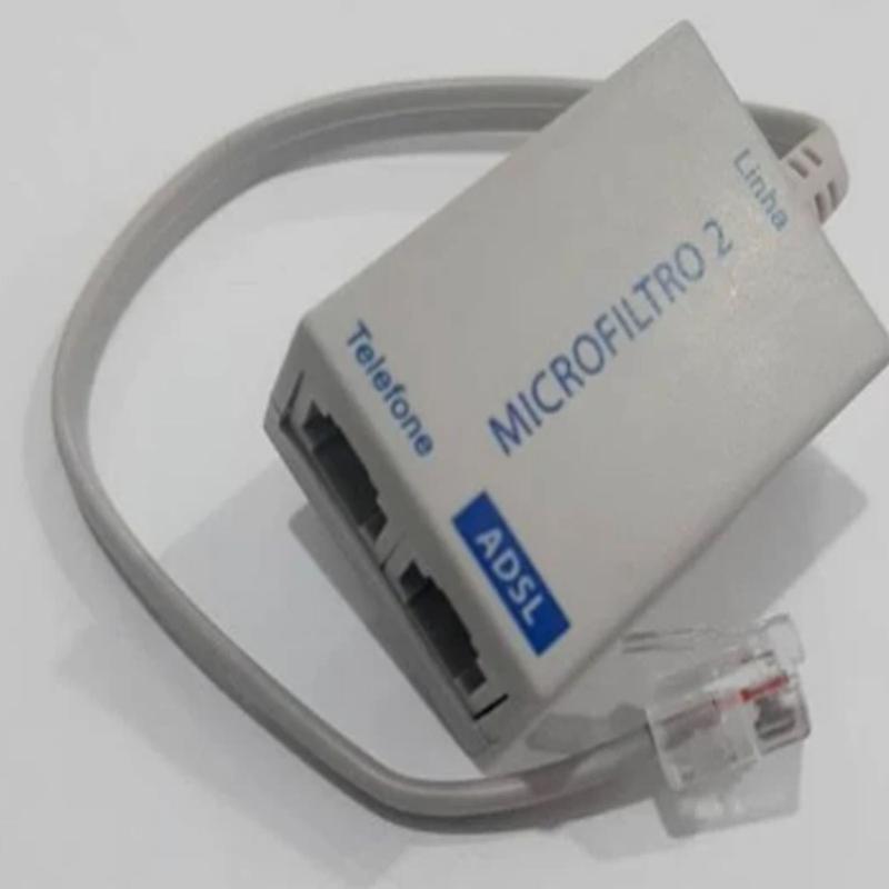 Filtro Duplo Adsl Telefone Modem Rj11 Internet Micro - Une - Filtro de ...