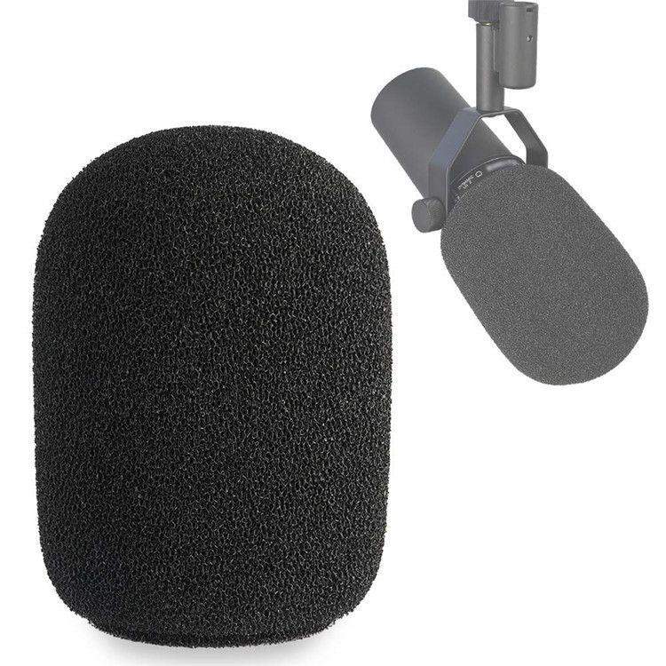 Filtro/Pop/Anti Puff/Espuma p/ Microfone Dinâmico Shure SM7B, cor preto ...