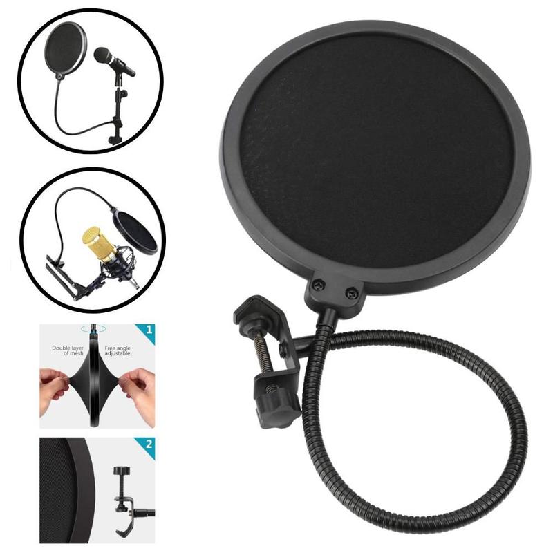 Filtro Pop Filter para Microfones Camada Dupla Estúdio - Online - Pop ...
