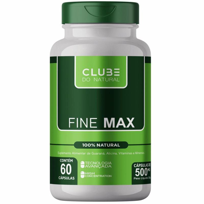 Fine max medidas saudáveis 500mg 60 cps - clube do natural ...