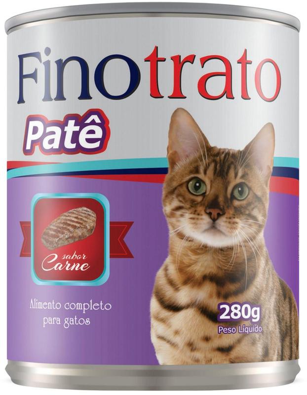 Finotrato patê gatos sabor carne 280g VB alimentos - Ração Seca para ...