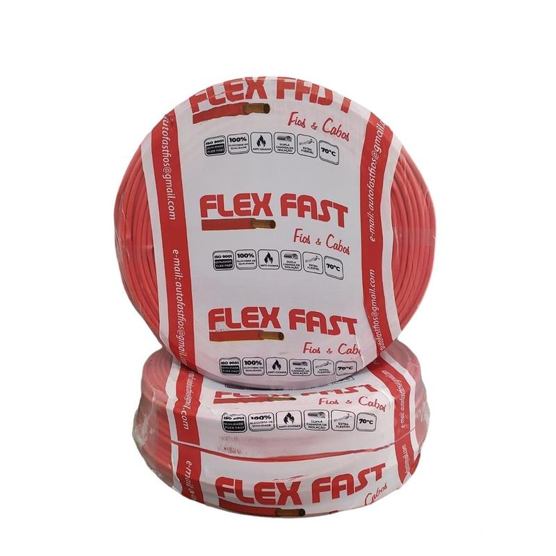 Fio Cabo Flexível 4,00mm 750v Rolo 100 Metros - FLEX FAST - Cabo / Fio ...