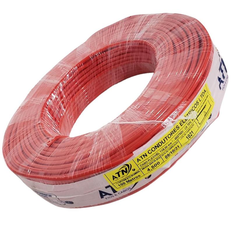 Fio Cabo Flexível 6mm com 100metros Ótimo custo benefício - ATN FIOS E ...