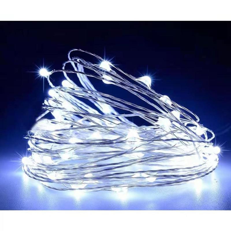Fio de fada de LED 3 metros cor branco quente, branco frio ,colorido ...