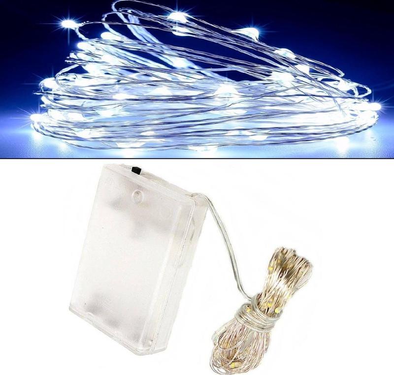 Fio De Led 2Mt 20 Leds Sem Fio Decoração Branco Frio Pilhas - Sua Casa ...