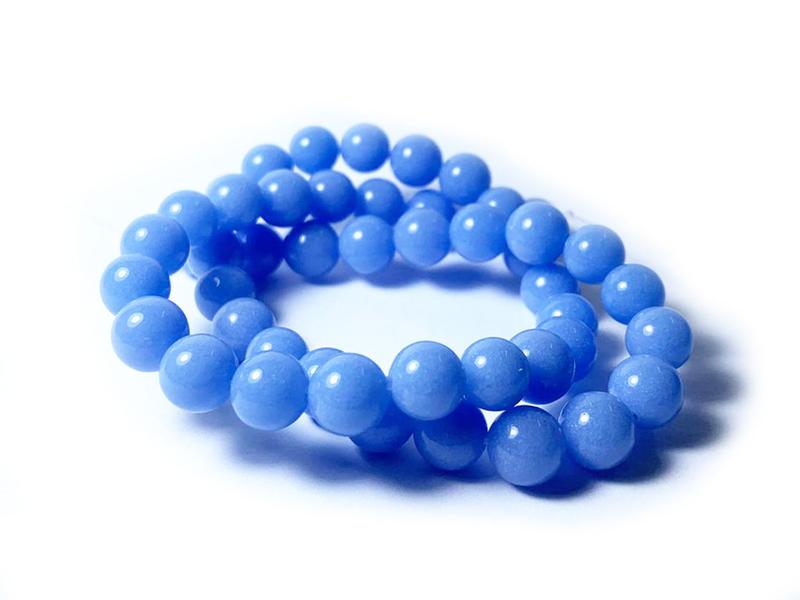 Fio De Pedra Natural Jade Azul Claro 8mm - Merart - Pedraria - Magazine ...