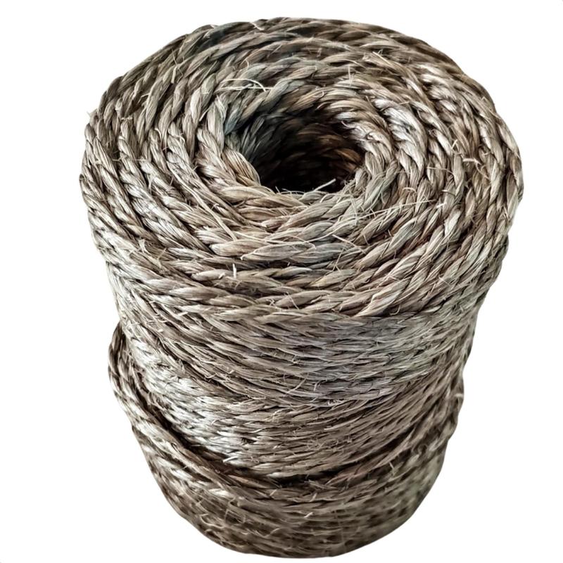 Fio de Sisal Colorido na Cor Cinza City 2mm Aprox 80 Metros para ...