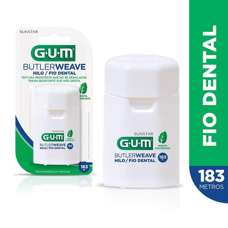 Fio Dental Adulto ButlerWeave GUM 183 mts 1 unidade - Fio Dental ...