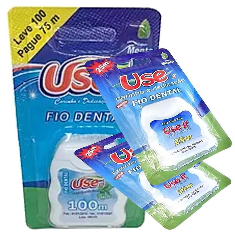 Fio Dental Use It Menta 50M - 24 Unidades - Fio Dental - Magazine Luiza