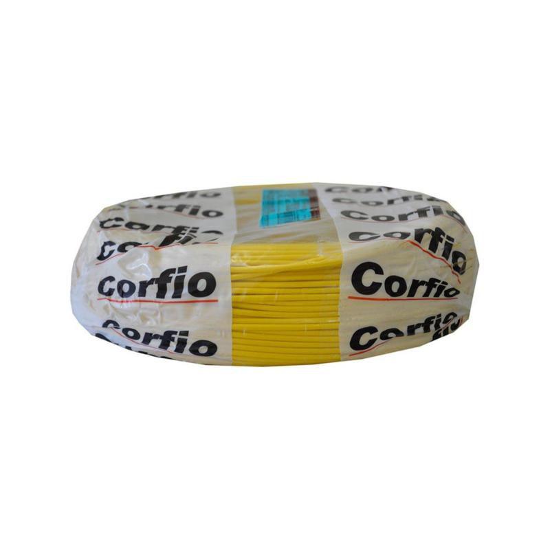Fio Elétrico Flexível Corfio 1,5mm 750v Rolo 100m Cabo Amarelo - Cabo ...