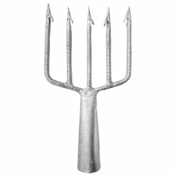 Fisga/garfo/arpão para pesca superfície e mergulho 5 dentes número 4 ...